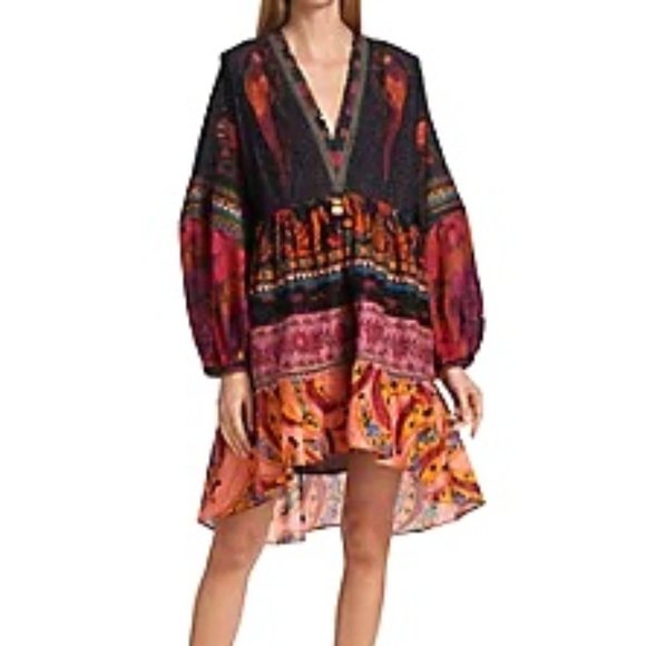 FARM Rio | Dresses | Farm Rio Mixed Patchwork Minidress | Poshmark